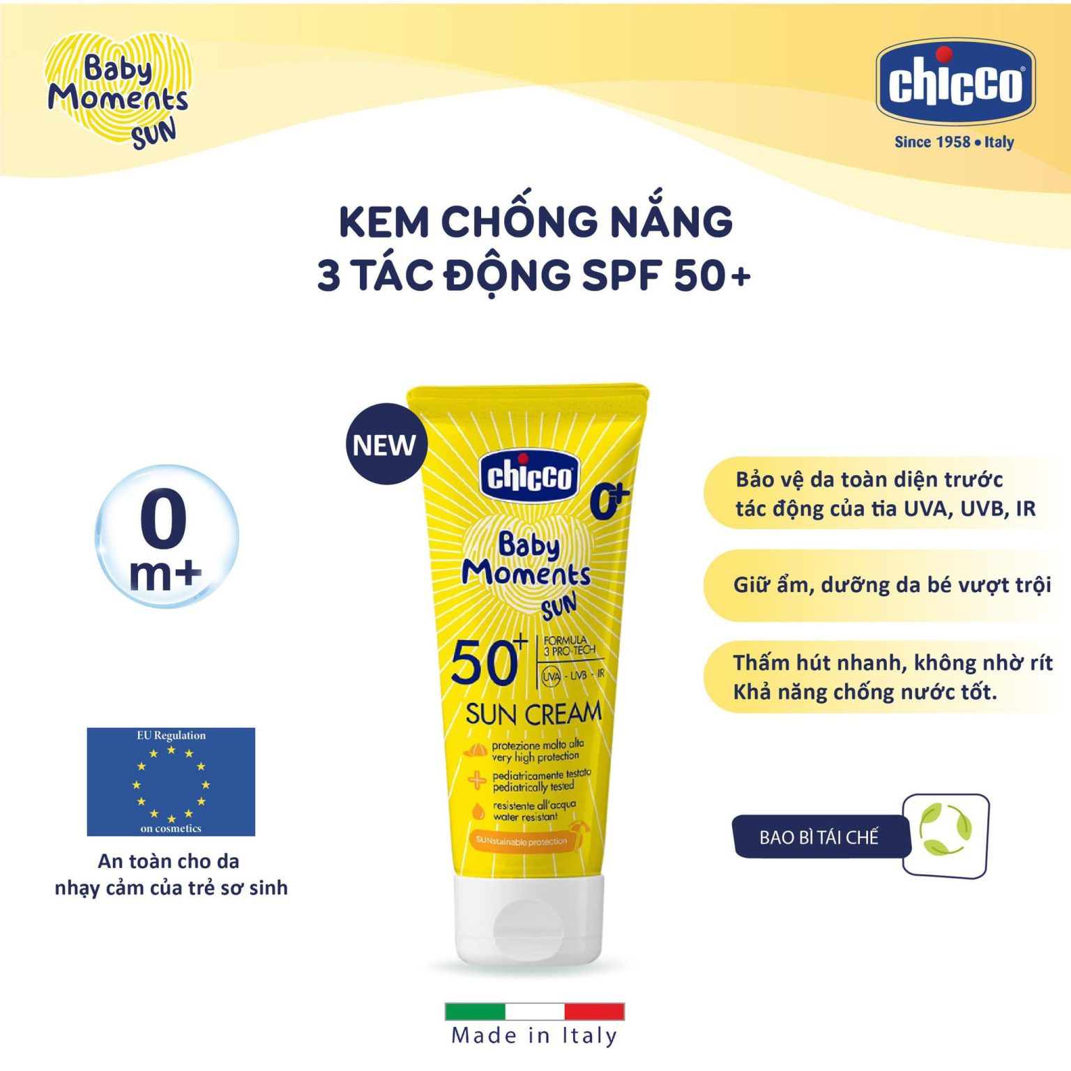 Review kem chống nắng Chicco spf 50+ có tốt không - Đồ sơ sinh trọn gói